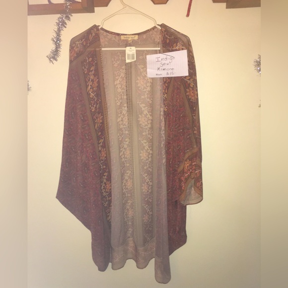 indigo soul | Jackets & Coats | Indigo Soul Kimono | Poshmark